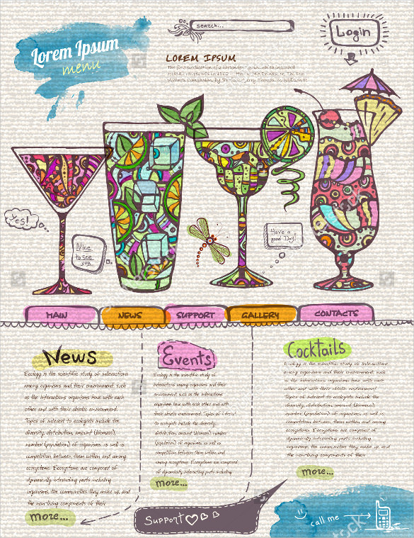 37+ Cocktail Menu Templates - Free Sample, Example Format Download!