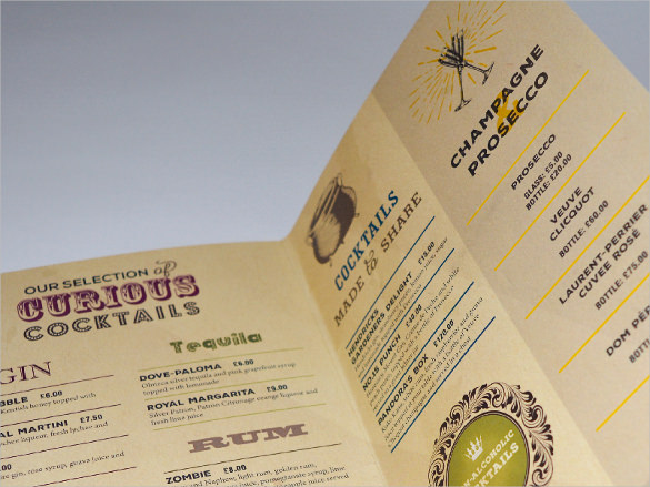 37+ Cocktail Menu Templates - Free Sample, Example Format Download!