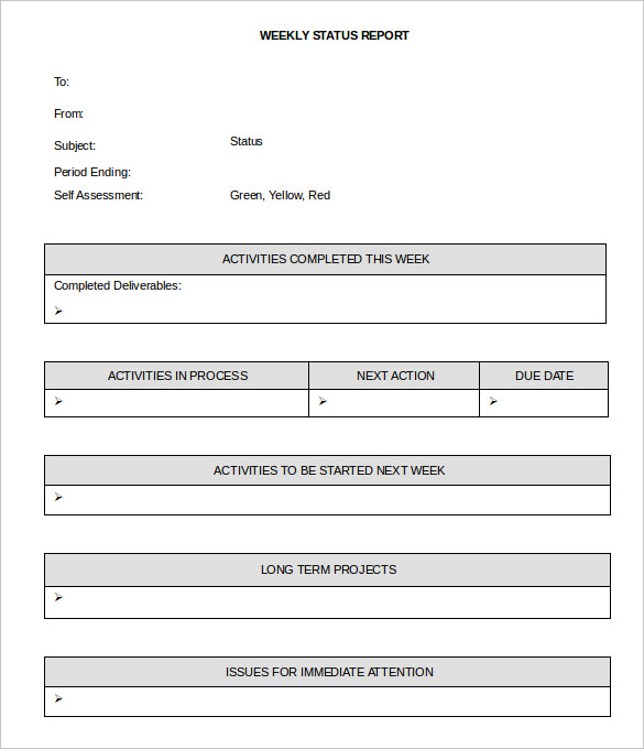36+ Weekly Activity Report Templates - PDF, DOC