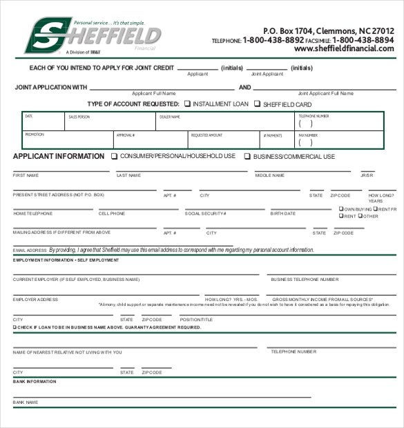 Credit Application Template - 35 + Examples in PDF, Word, Google Docs ...