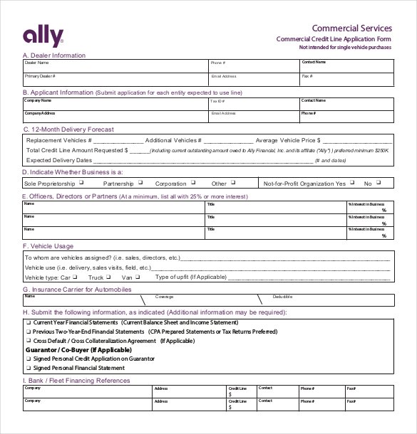 Credit Application Template - 35 + Examples in PDF, Word, Google Docs ...
