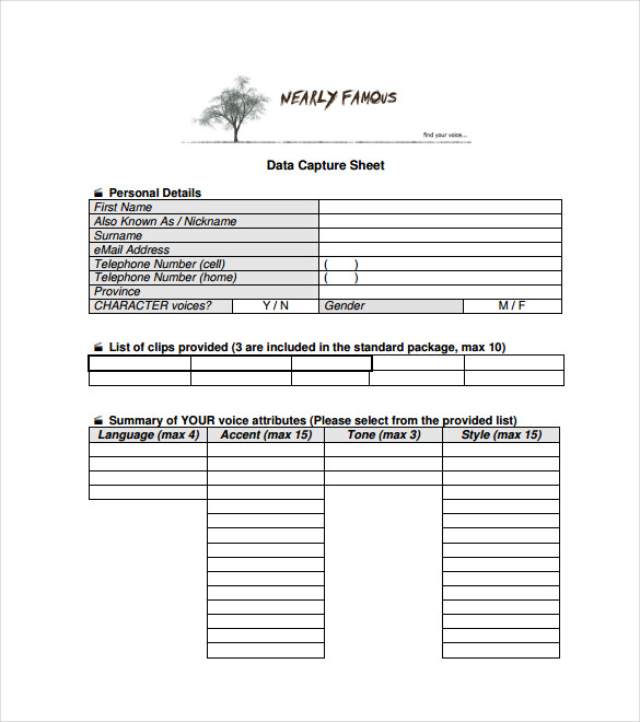 31+ Data Sheet Templates - Word, PDF, Google Docs, Apple Pages