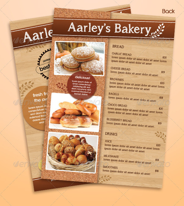Bakery Menu - 36+ Free Templates in PSD, AI