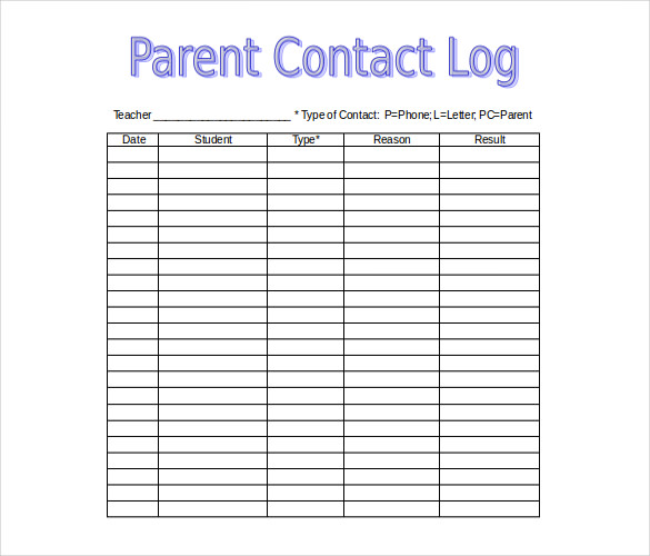 29+ Call Log Templates - DOC, PDF, Excel