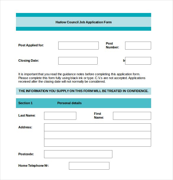 Job Application Template - 24+ Examples in PDF, Word