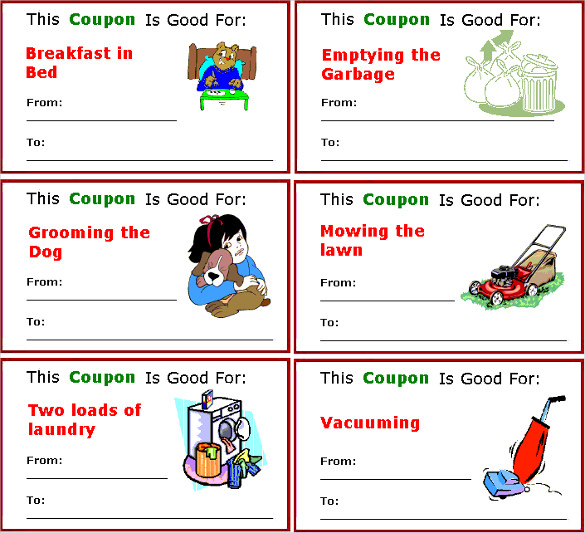 Homemade Coupon Templates 23 Free PDF Format Download
