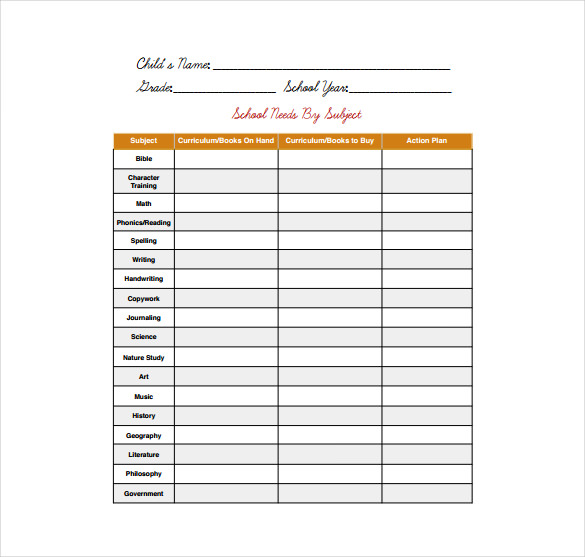 22 + Supply Inventory Template – MS Word | Google Docs | Google Sheets ...