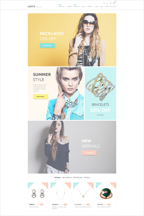 13+ Jewelry Bootstrap Themes & Templates