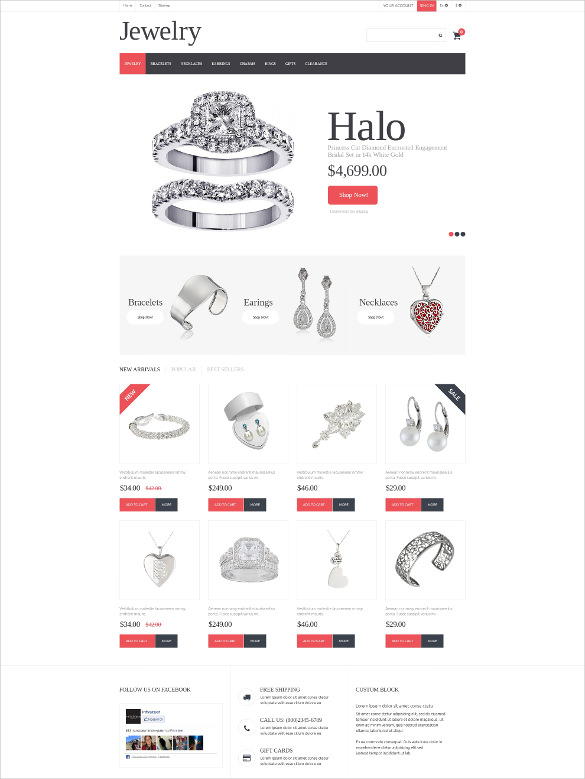 13+ Jewelry Bootstrap Themes & Templates