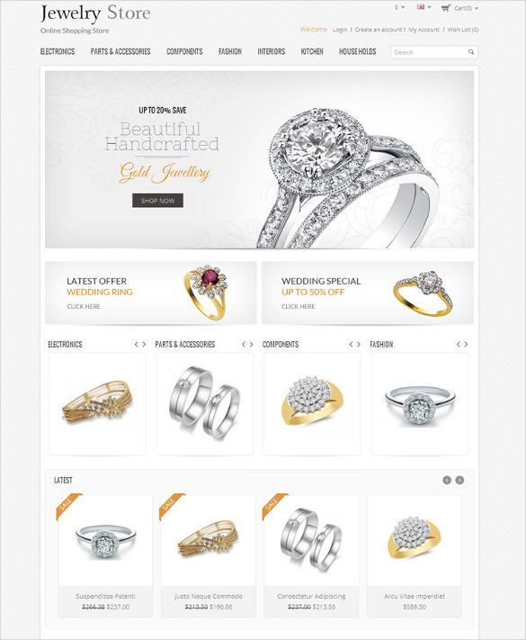 15+ Jewelry PHP Themes & Templates | Free & Premium Templates