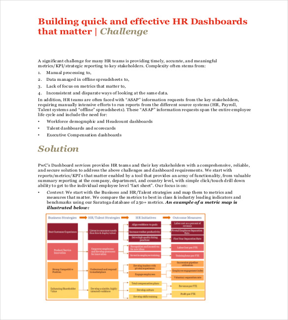 HR Dashboard Template - 29+ Free Word, Excel, PDF Documents Download