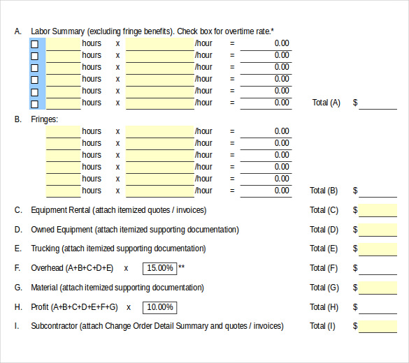 24+ Change Order Templates - Word, PDF, Google Docs