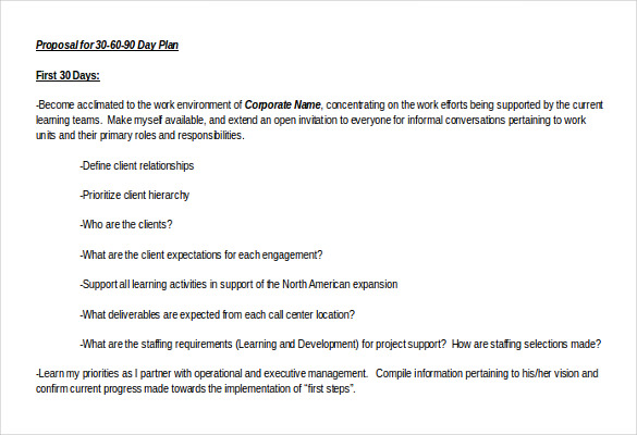 22+ 30 60 90 Day Action Plan Templates - Free PDF, Word Format Download!