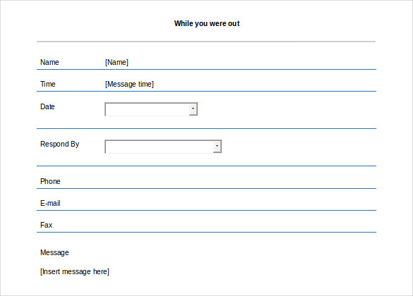 37+ Phone Message Templates - PDF, DOC