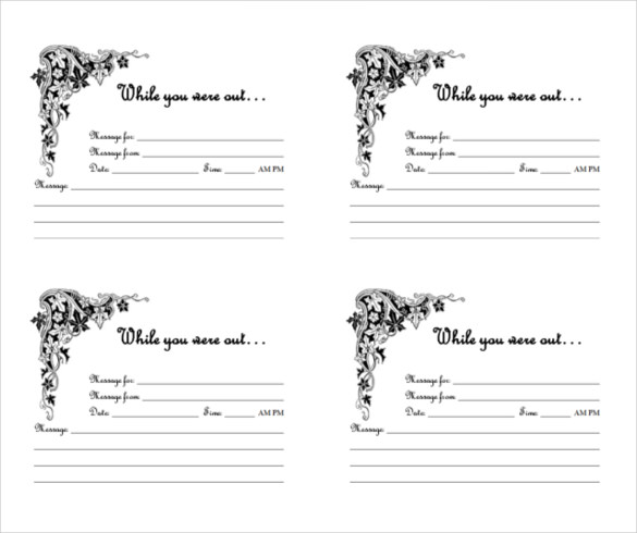 37+ Phone Message Templates - PDF, DOC