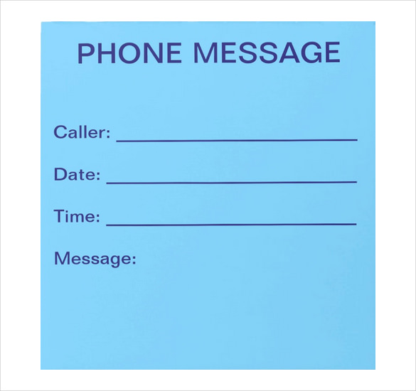 37+ Phone Message Templates - PDF, DOC