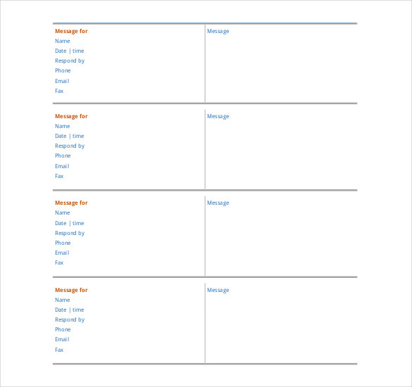 37+ Phone Message Templates - PDF, DOC
