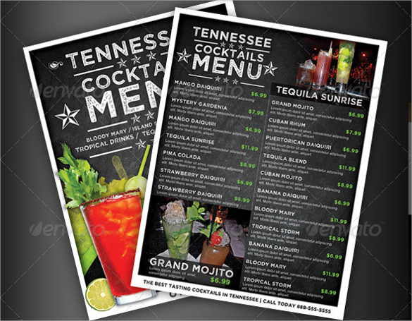 31+ Drink Menu Templates - Free Sample, Example Format Download!