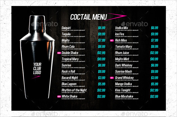 31+ Drink Menu Templates - Free Sample, Example Format Download!