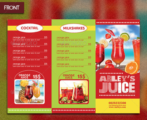 31+ Drink Menu Templates - Free Sample, Example Format Download!