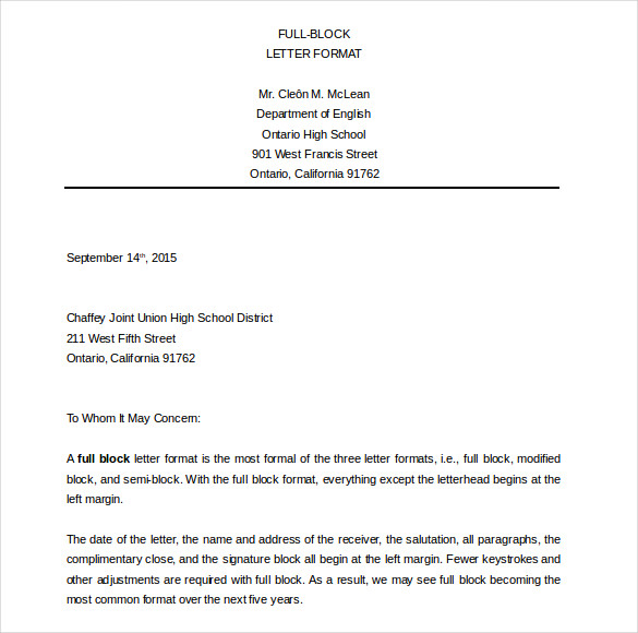 30+ Word Letter Templates Free Download