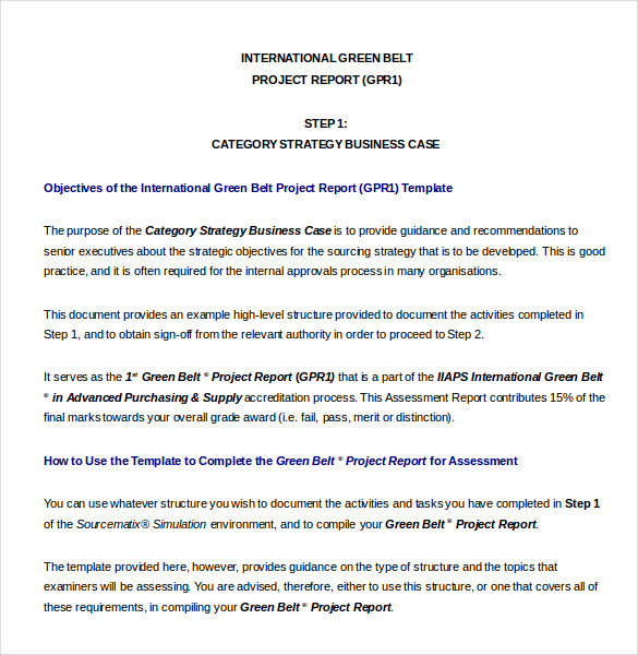 21+ Word Project Templates in MS Word | Google Docs | Google Sheets ...