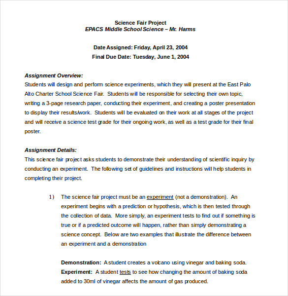 21+ Word Project Templates in MS Word | Google Docs | Google Sheets ...