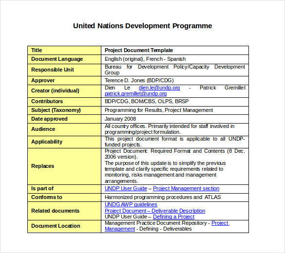 21+ Word Project Templates in MS Word | Google Docs | Google Sheets ...
