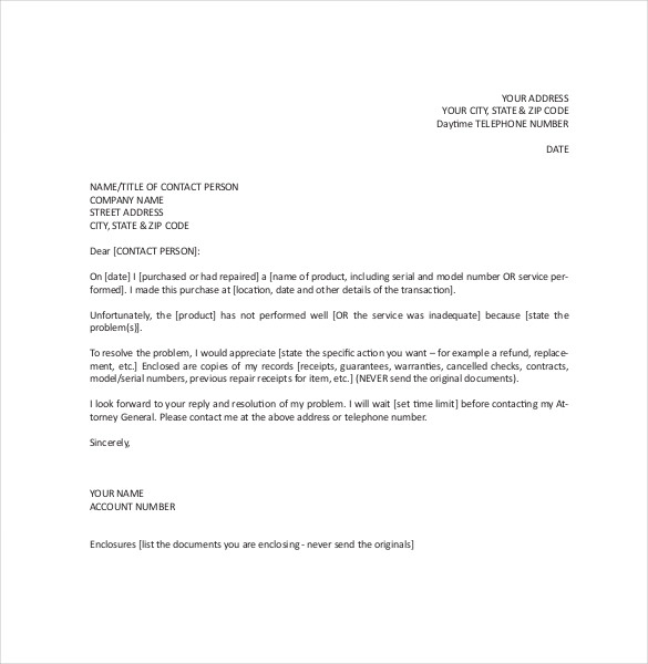 14+ Formal Complaint Letter Templates - PDF, Word, Google Docs