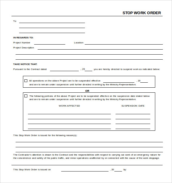 47+ Work Order Templates - Word, Google Docs