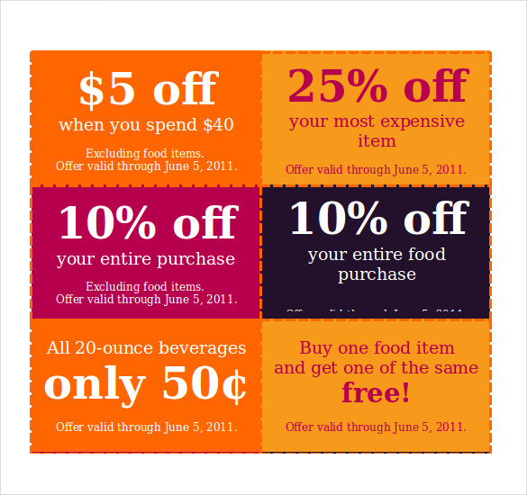 29 Word Coupon Templates