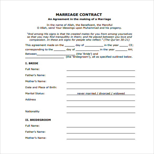 Wedding Contract Template 13 Word PDF Google Docs Documents Download