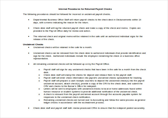 15+ Word Payroll Templates Free Download