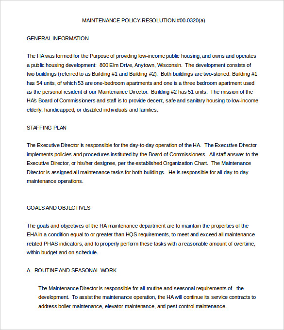 35+ Preventive Maintenance Schedule Templates - Word, Excel, PDF