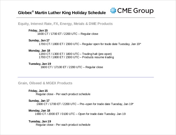 Holiday Schedule Template - 20+ Free Sample, Example Documents Download!