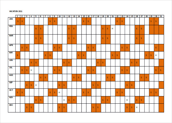 Holiday Schedule Template - 20+ Free Sample, Example Documents Download!