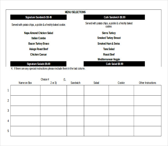 21 Order Form Templates Free Sample Example Format Download
