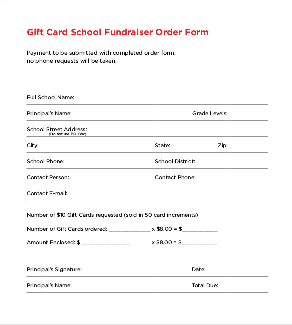16+ Fundraiser Order Templates – Docs, Word