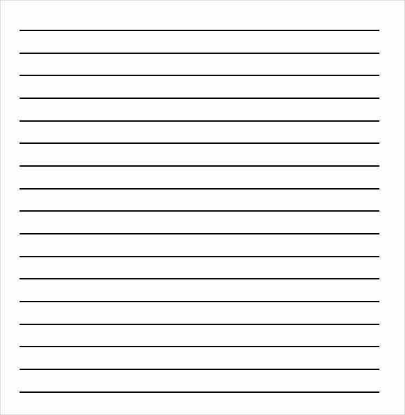 17 Word Lined Paper Templates
