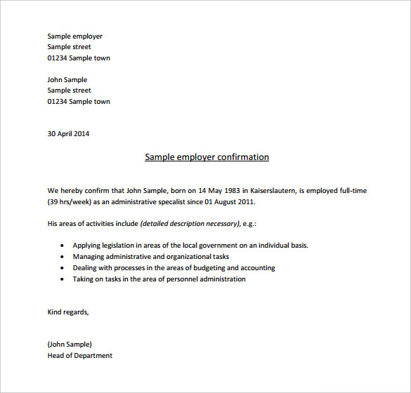 Mail De Confirmation Type