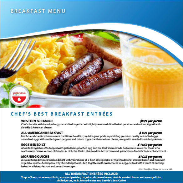 32 Breakfast Menu Templates Free Sample Example Format Download 