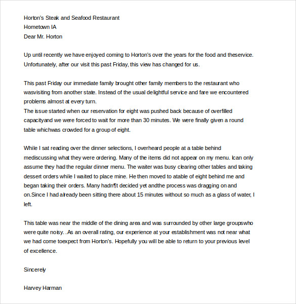 19+ Customer Complaint Letter Templates - PDF, DOC