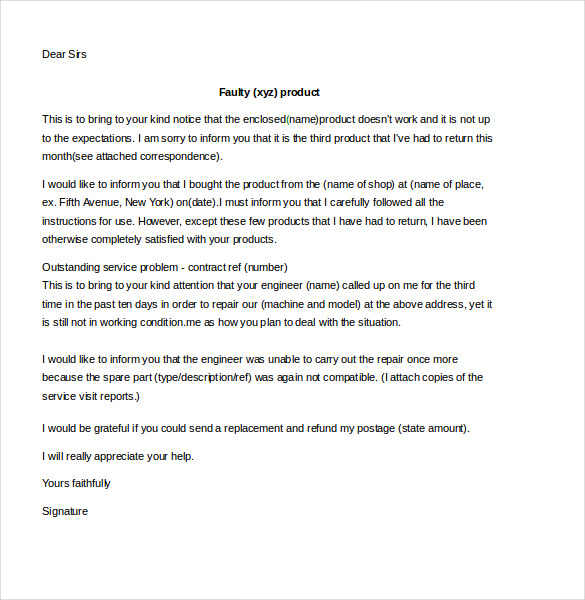 19+ Customer Complaint Letter Templates - PDF, DOC