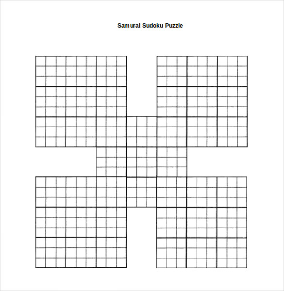 15 Word Sudoku Templates Free Download