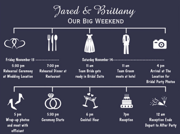 32+ Wedding Timeline Templates -Word, Excel, PDF, PSD, Vector EPS