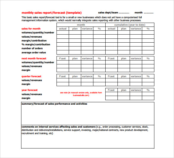 30+ Sales Report Templates - PDF, Excel, Word