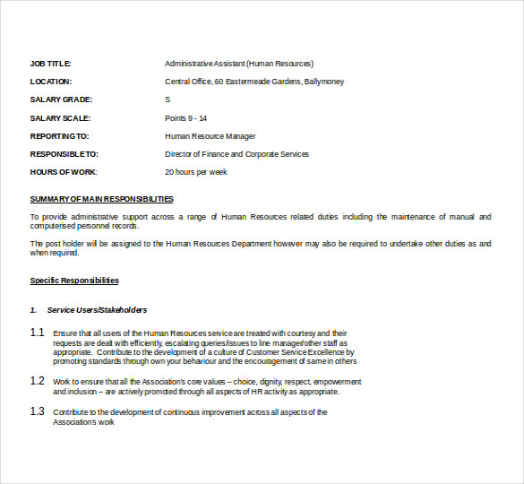 12+ Word Administrative Assistant Resume Templates Free Download