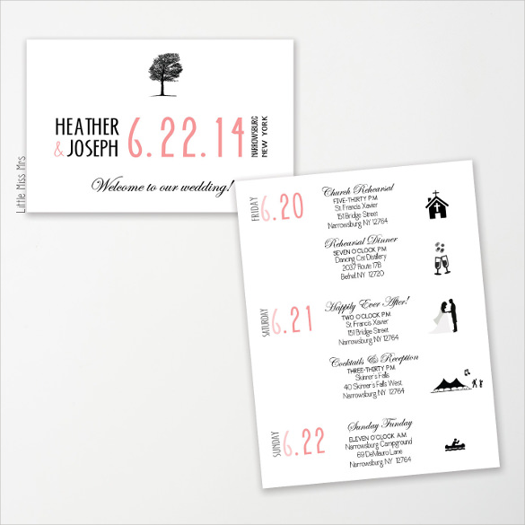 33+ Wedding Schedule Templates & Samples - DOC, PDF, PSD