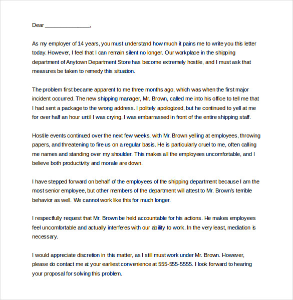 15+ Tenant Complaint Letter Templates - PDF, DOC
