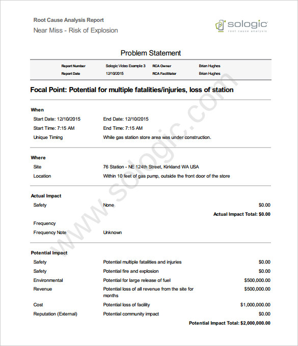 29+ Root Cause Analysis Templates - Word, Apple Pages, Google Docs